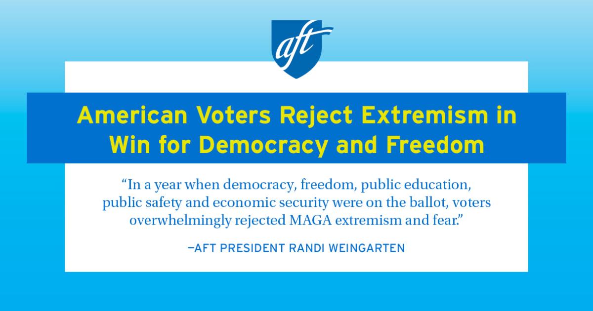 American Voters Reject Extremism in Win for Democracy and Freedom ...